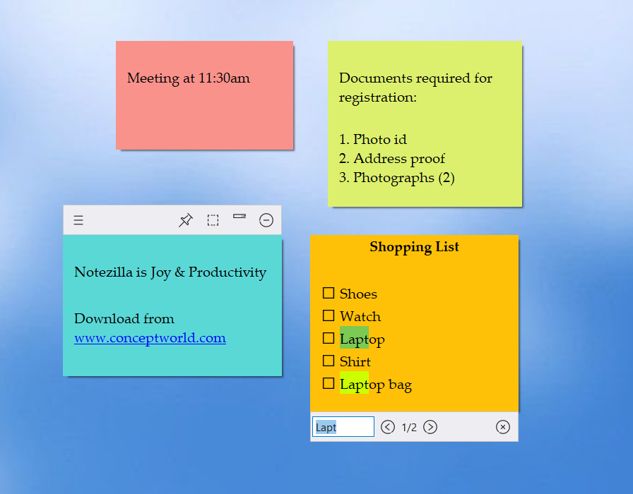 What's new in Notezilla 9 - Sticky notes app for Windows, Android ...