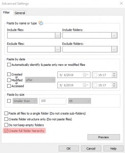 Create full folder hierarchy structure from root drive when copying files in Windows ...