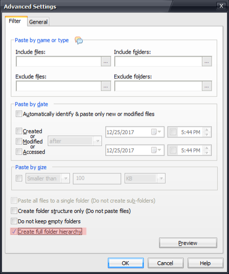Create Full Folder Hierarchy Structure When Copying Files In Windows Conceptworlds Blog