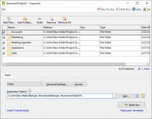 Copy files to a new folder (each time) in Windows using an Xcopy alternative replacement tool ...