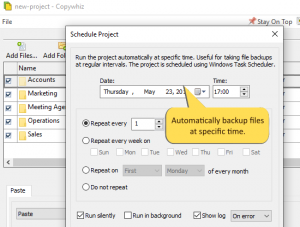 Automatically copy files & folders in background at specific time in Windows – Conceptworld's Blog