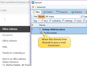Composing emails with standard replies and attaching files quickly in ...