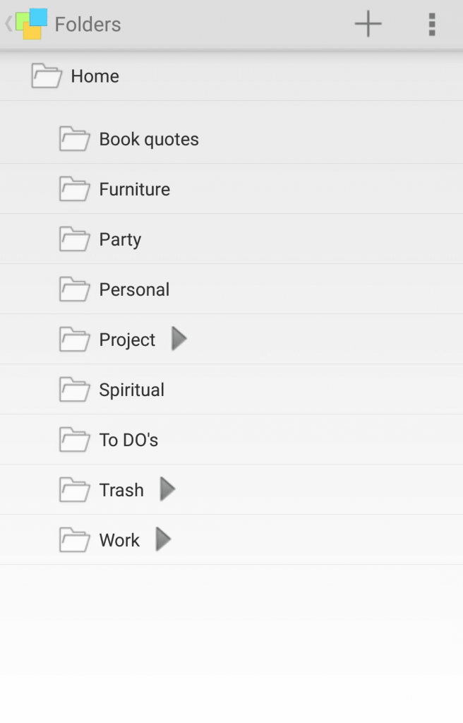 Android app: Organize sticky notes on your phone in folders with ...