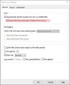 Sync Files Between Source and Destination Folders using Fastcopy ...